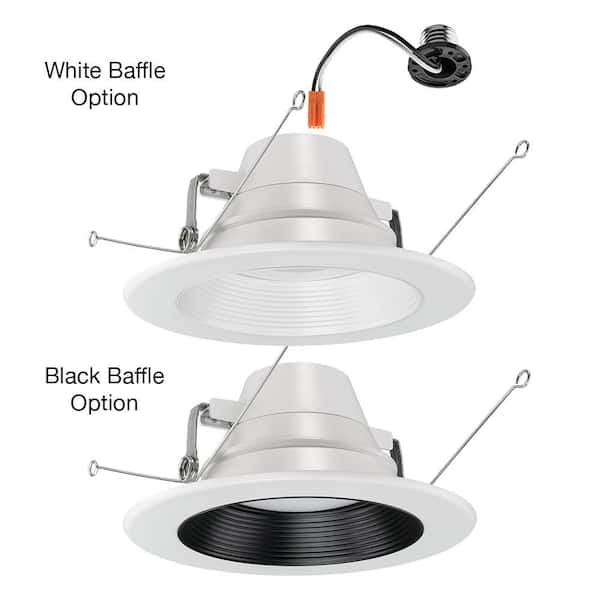 Commercial Electric 6 in. 30 Lighting Options Integrated LED Recessed ...
