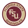 FANMATS NCAA Florida State University Gold 2 ft. x 2 ft. Round Area Rug ...