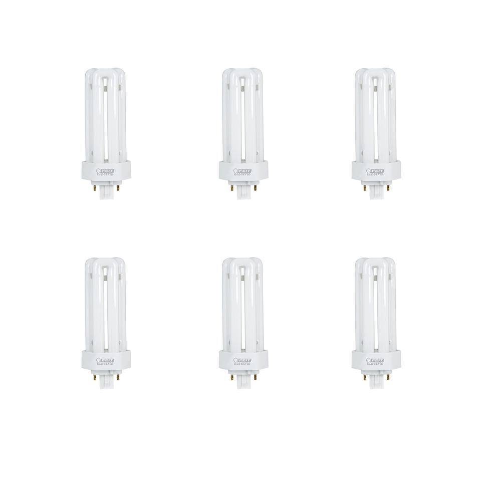 Feit Electric 32W Equiv PL CFLNI Triple Tube 4-Pin Plug-in GX24Q-3 Base Compact Fluorescent CFL ...