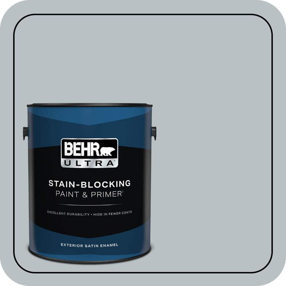 BEHR ULTRA 1 gal. #MQ5-31 Distant Star Satin Enamel Exterior Paint ...