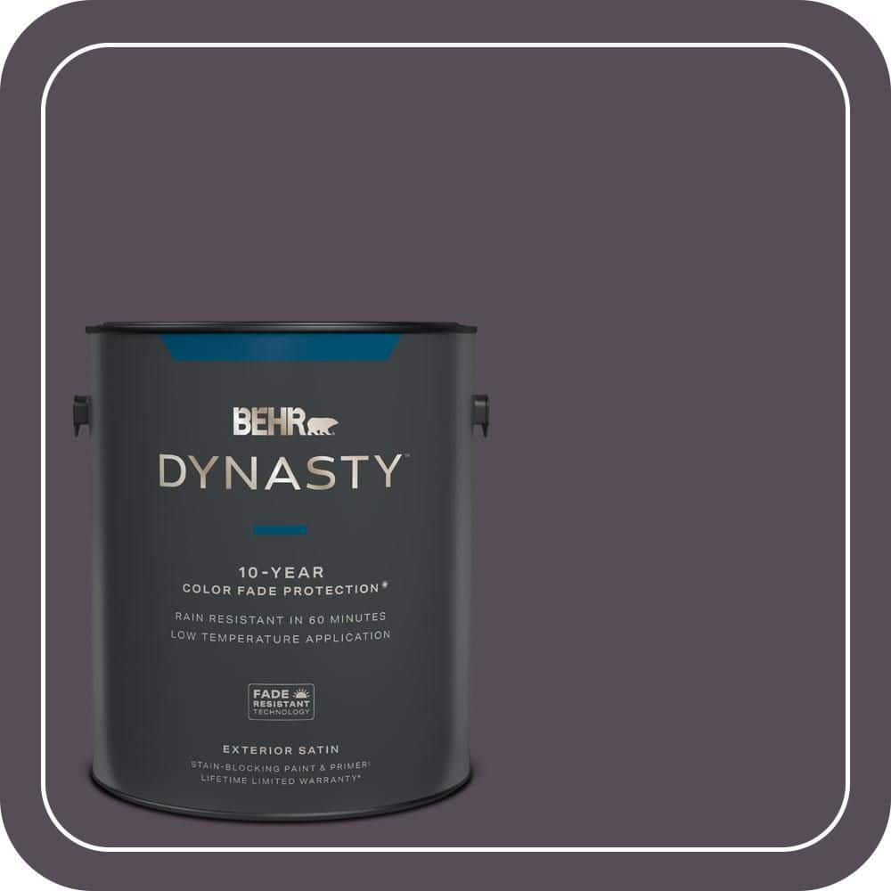 BEHR DYNASTY 1 gal. #670F-7 Blackberry Wine Satin Enamel Exterior Stain ...