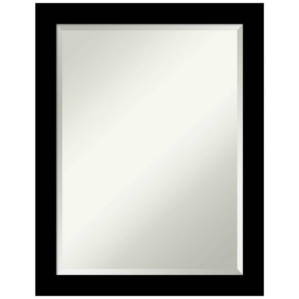 Amanti Art Basic Black Narrow 21.25 in. x 27.25 in. Beveled Modern ...