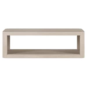 Meyer&Cross Reyes 47.5 in. Alder White Rectangle MDF Top Coffee Table ...