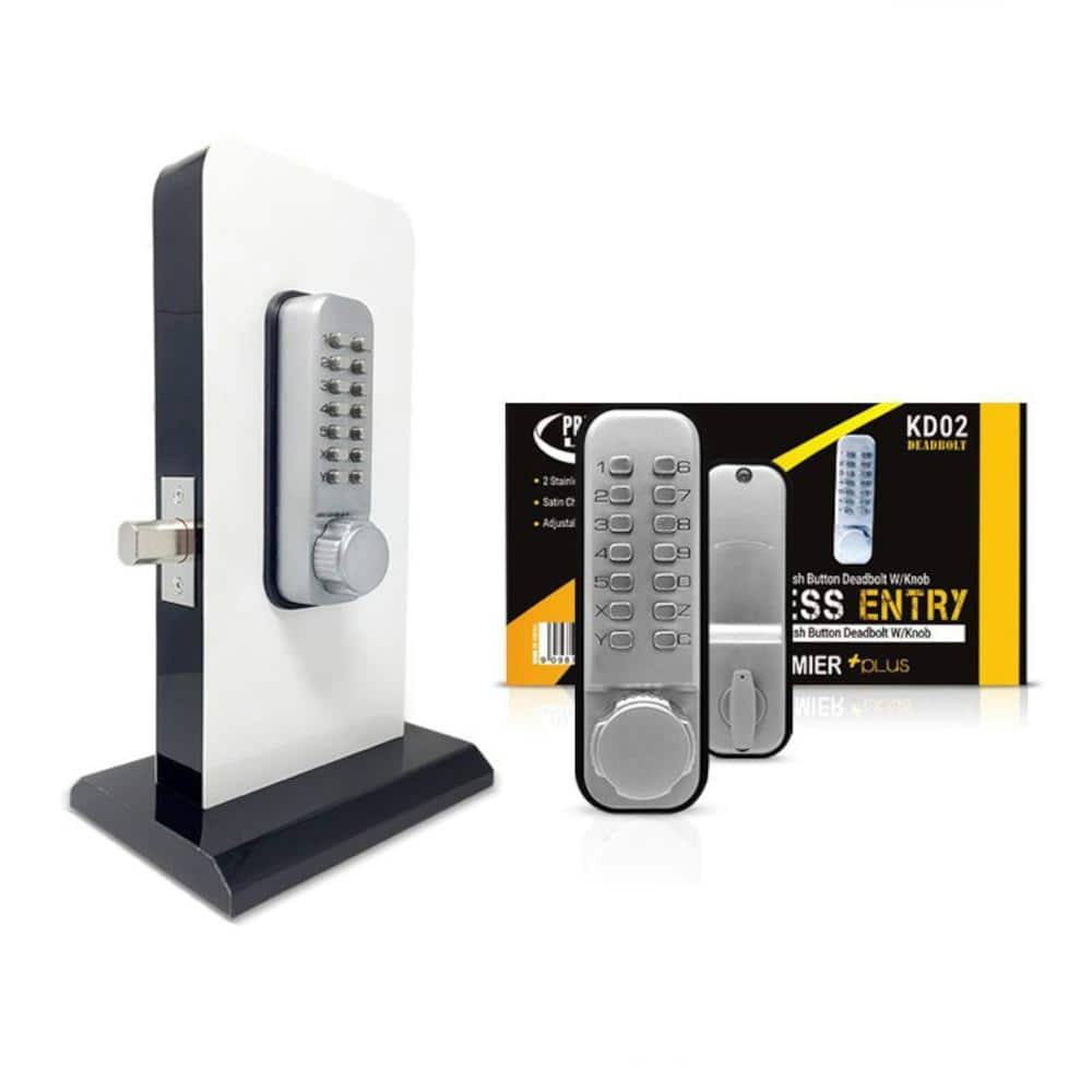 Premier Lock Mechanical Spring Deadbolt Lock - Keyless with Combination ...