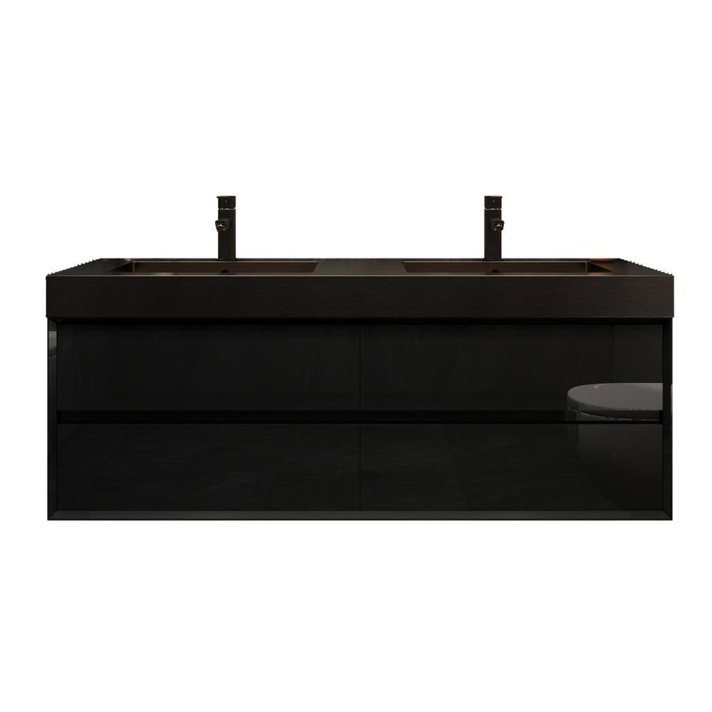 BV Better Vanity MIA 60 in. W. x 20 in. D x 24 in. H Double Sink ...