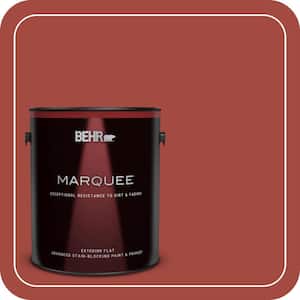 BEHR ULTRA 1 gal. #170D-7 Farmhouse Red Satin Enamel Exterior Paint ...