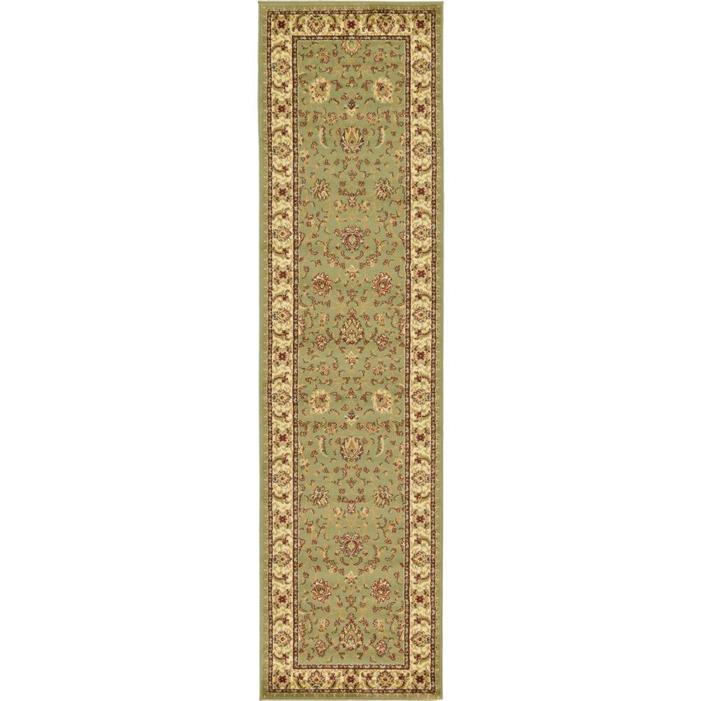 Unique Loom Voyage St. Louis Green 2' 7 x 10' 0 Runner Rug 3123551 ...
