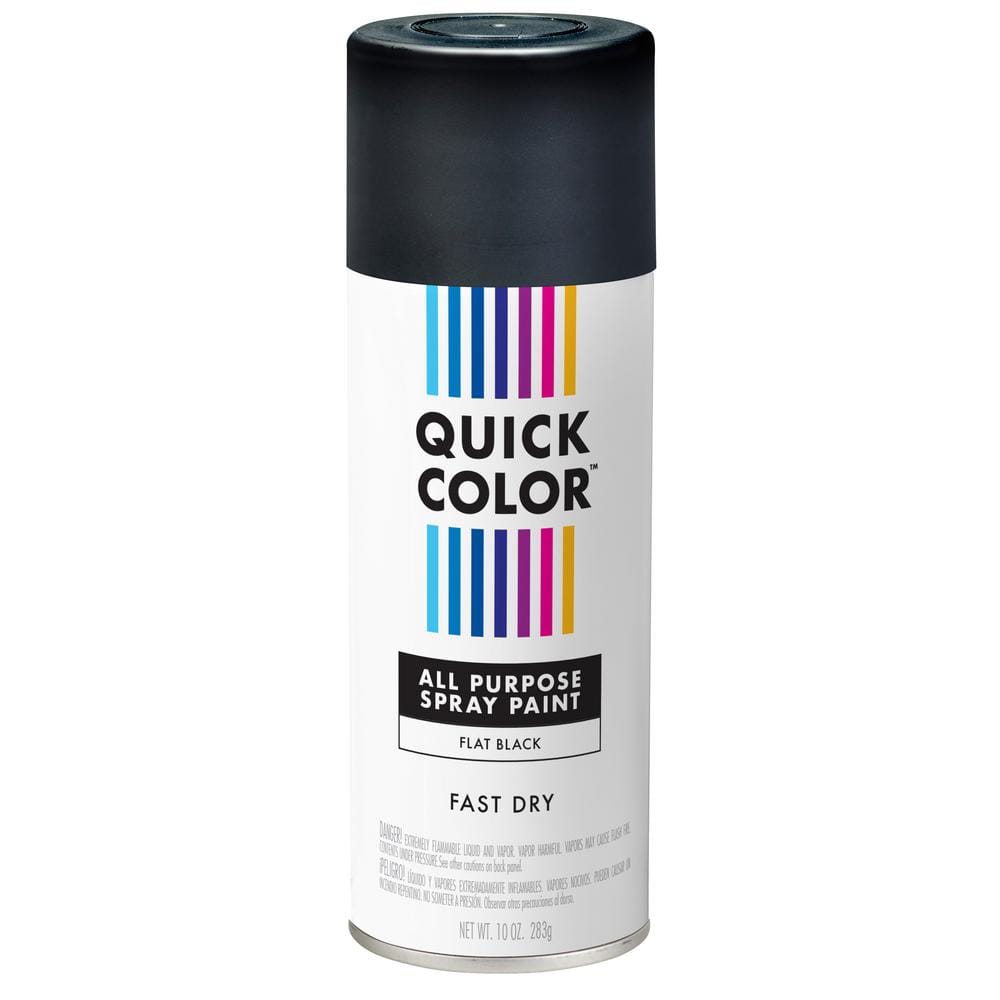 Reviews for Quick Color 10 oz. Flat Black General Purpose Interior ...