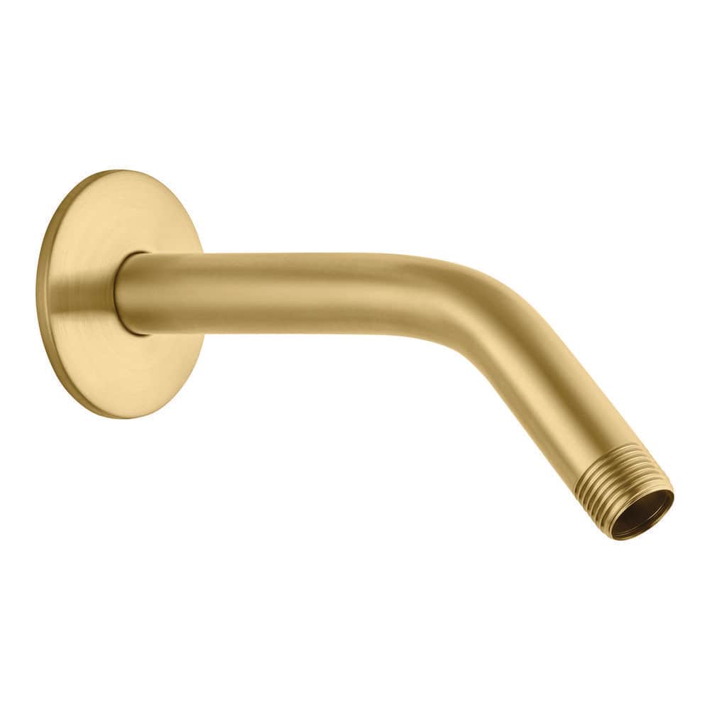 Glacier Bay Shower Arm and Shower Flange in Brushed Gold HD59300-034409 ...