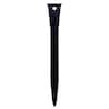 Vigoro 1 ft. L Black Metal Landscape Edging Stake 867328 - The Home Depot