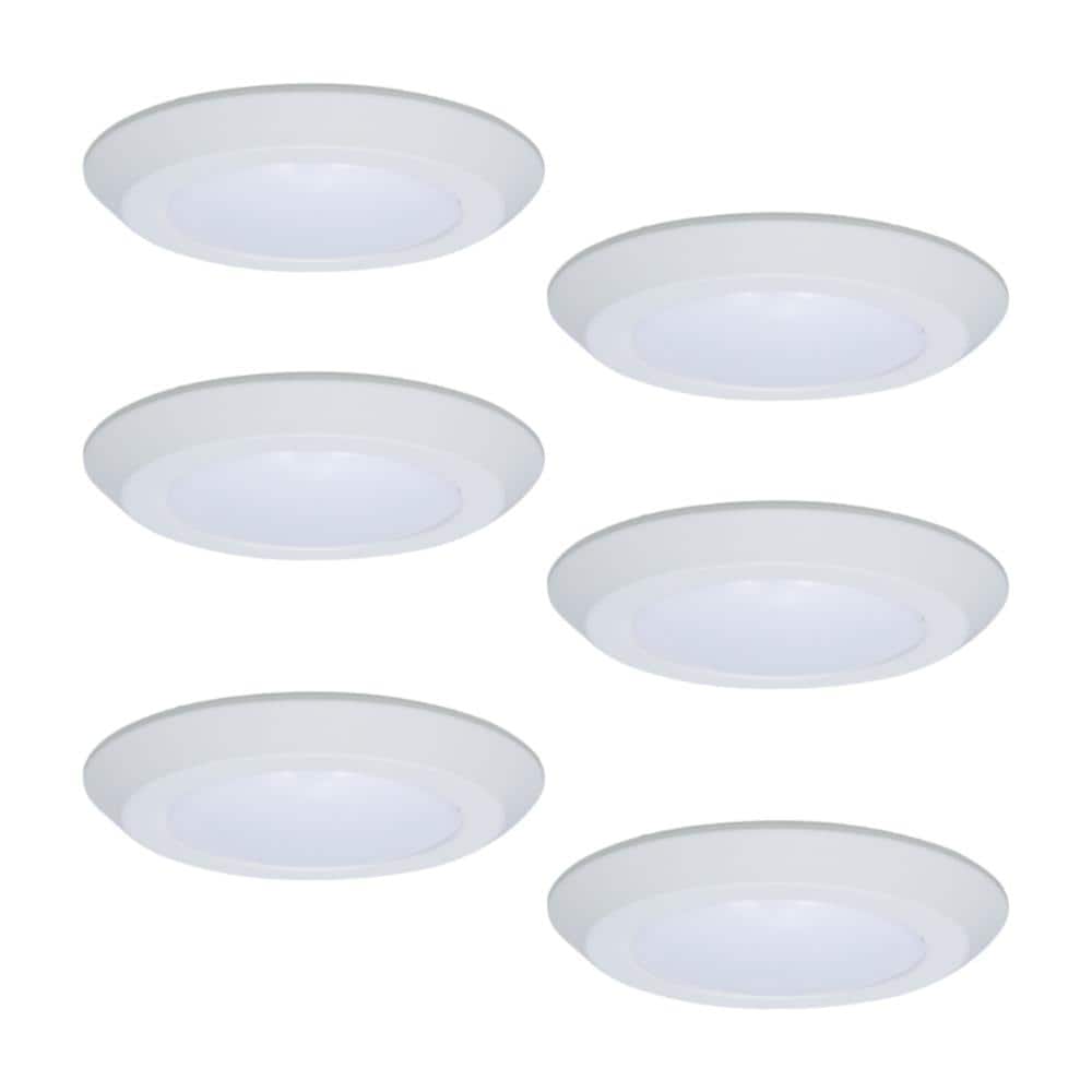 HALO 6 in. White Integrated LED Recessed Ceiling Mount Light Trim at ...