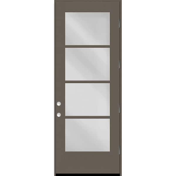 Steves & Sons Legacy 32 in. x 96 in. Icon 4-Lite Modern Clear Glass ...