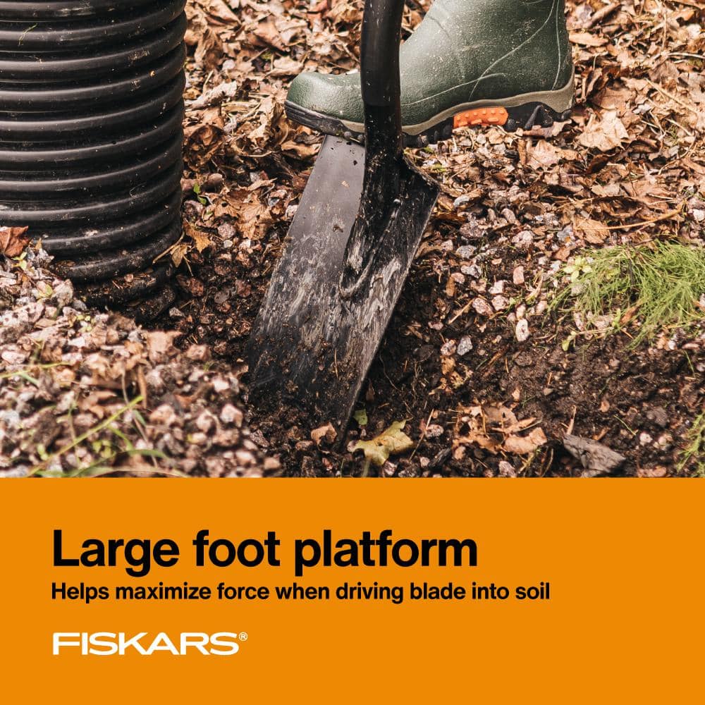 Fiskars 57 in. Long-handled Digging Shovel 396680-1001 Best Deals and ...