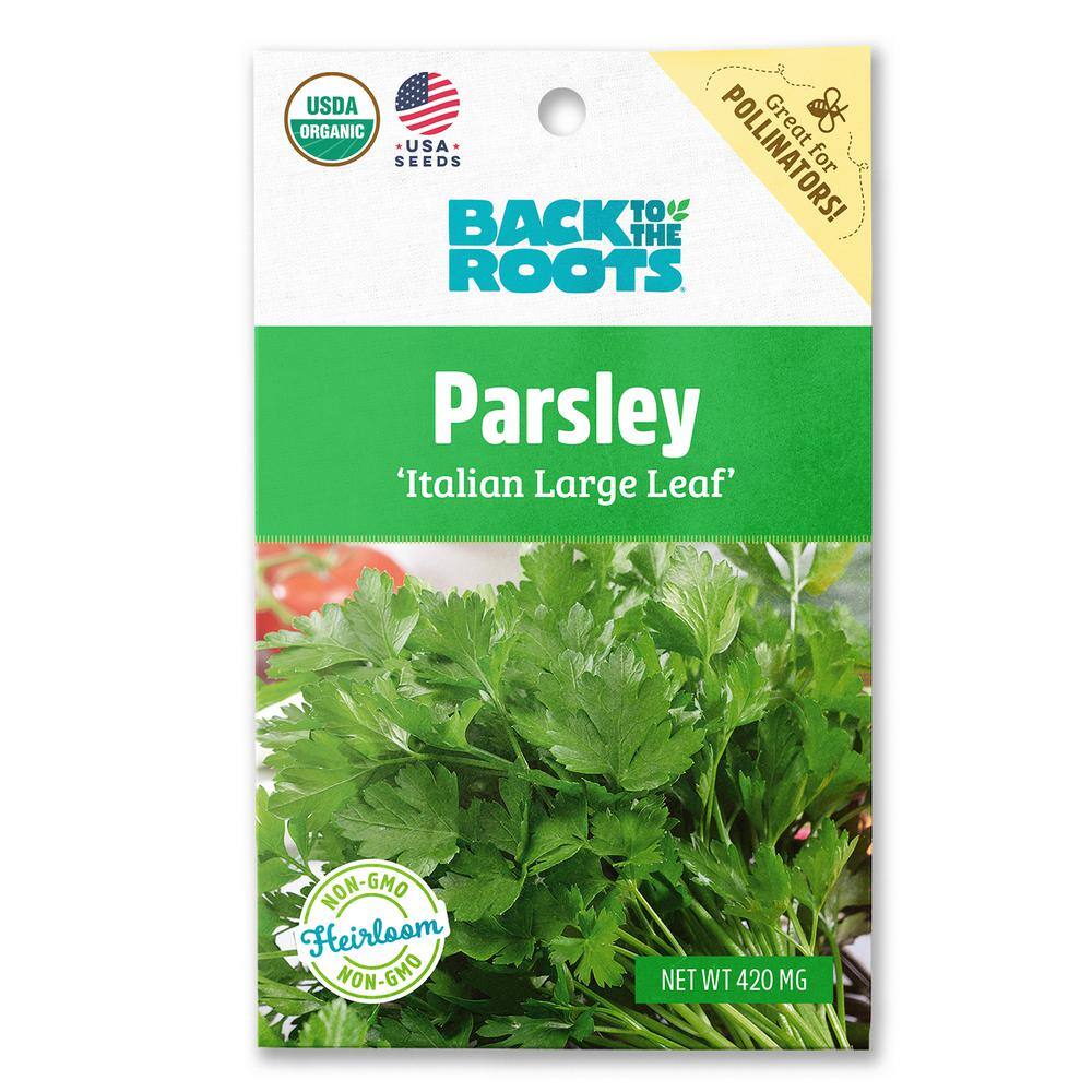 Back to the Roots Organic Italian Large Leaf Parsley Seed (1-Pack ...