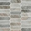 MSI Take Home Tile Sample - Lapis Link Picket 4 in. x 4 in. Mixed Glass ...
