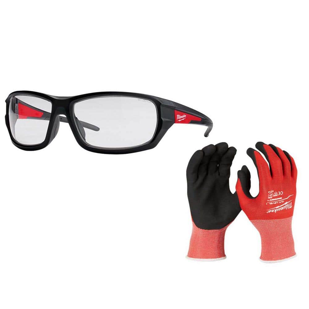 Milwaukee Performance Safety Glasses with Clear Fog-Free Lenses with ...