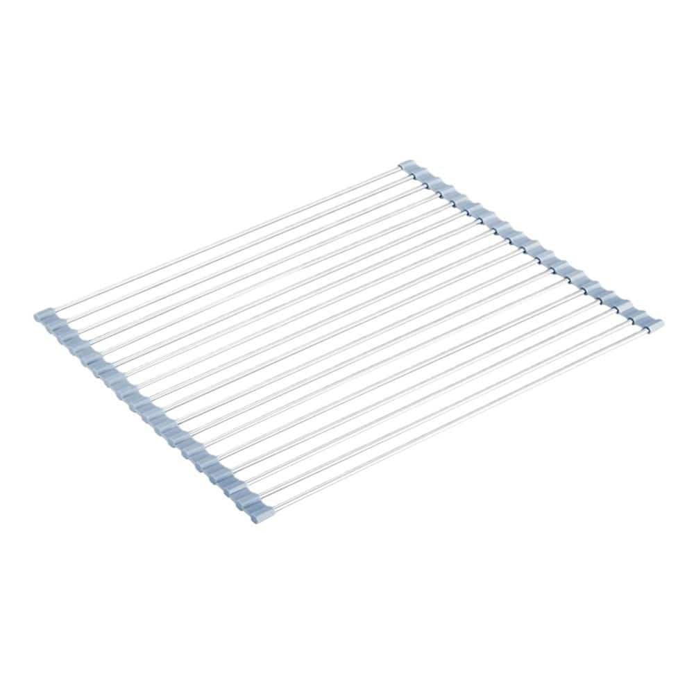 Esepony 20.4 in. x 13. 7 in. Stainless Steel Foldable Over The Sink ...