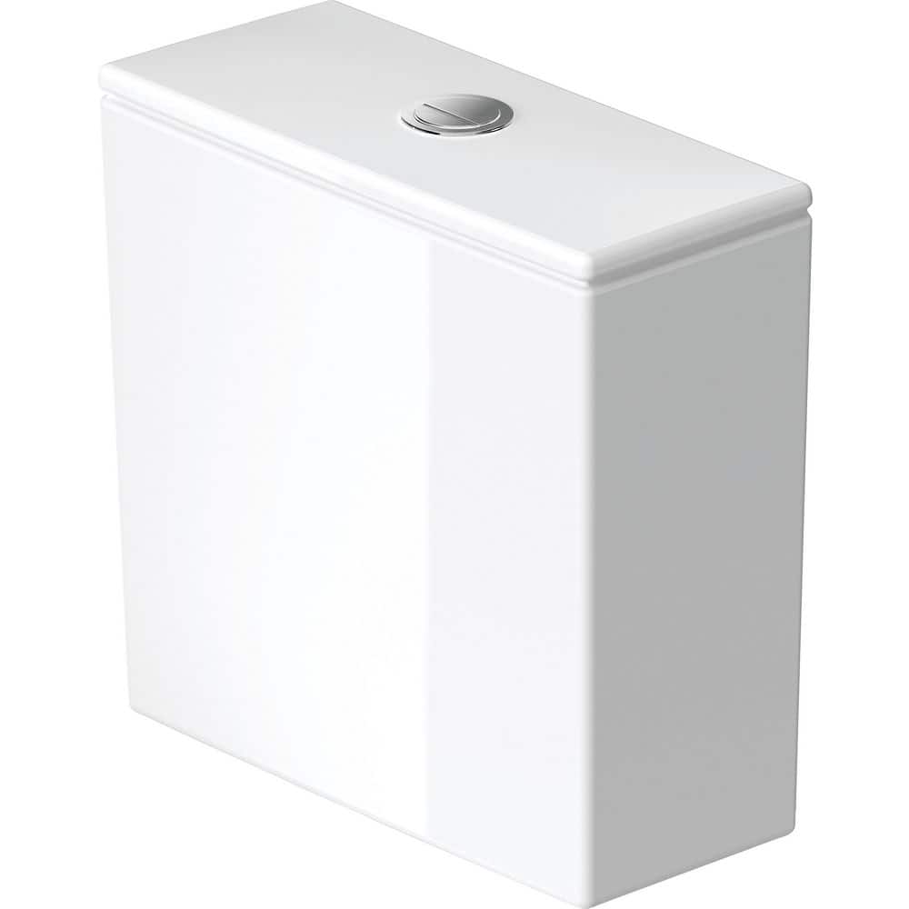 Duravit DuraStyle 1.6/0.8 GPF Dual Flush Toilet Tank Only in White ...