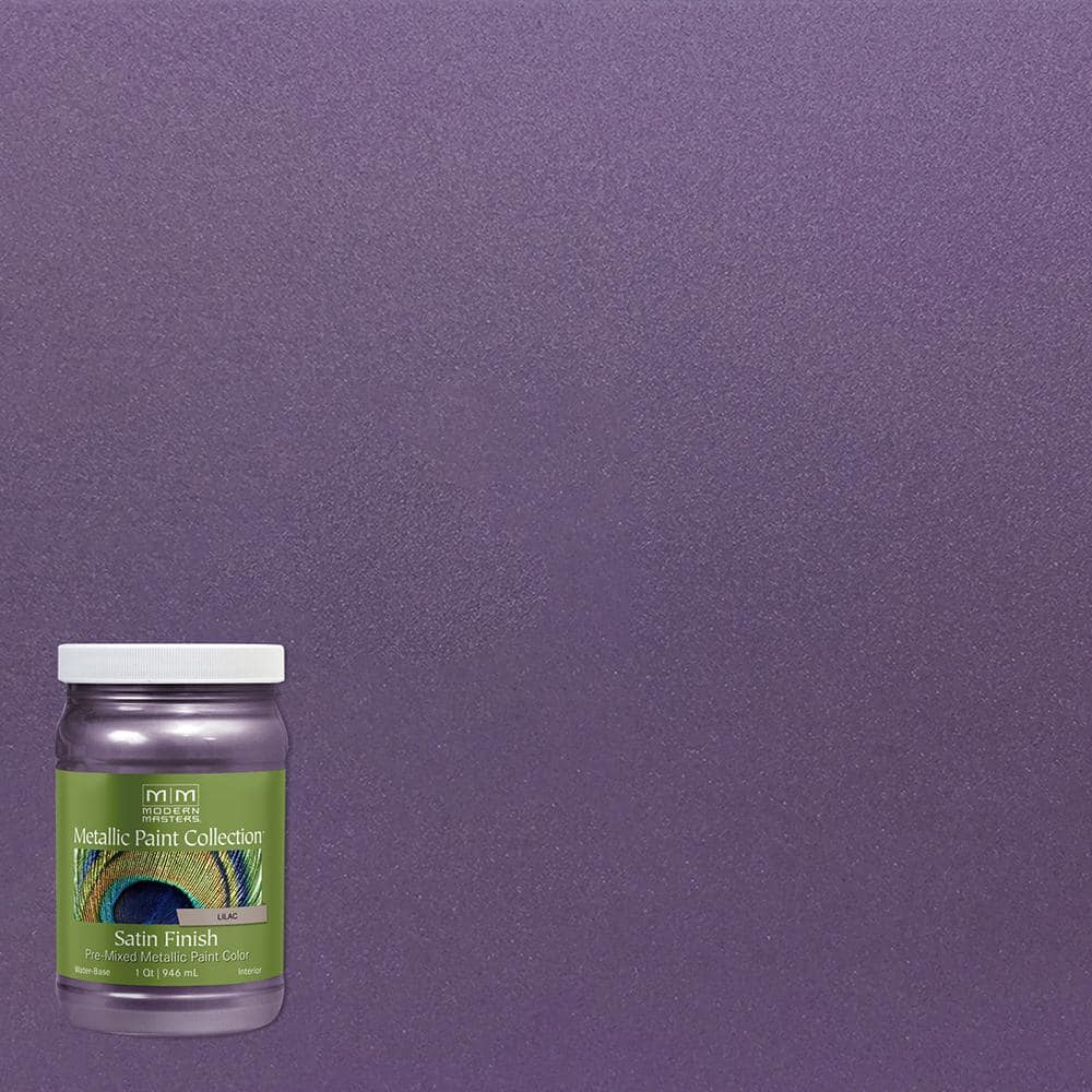 Modern Masters 1 qt. Lilac Water-Based Satin Metallic Interior Paint ...