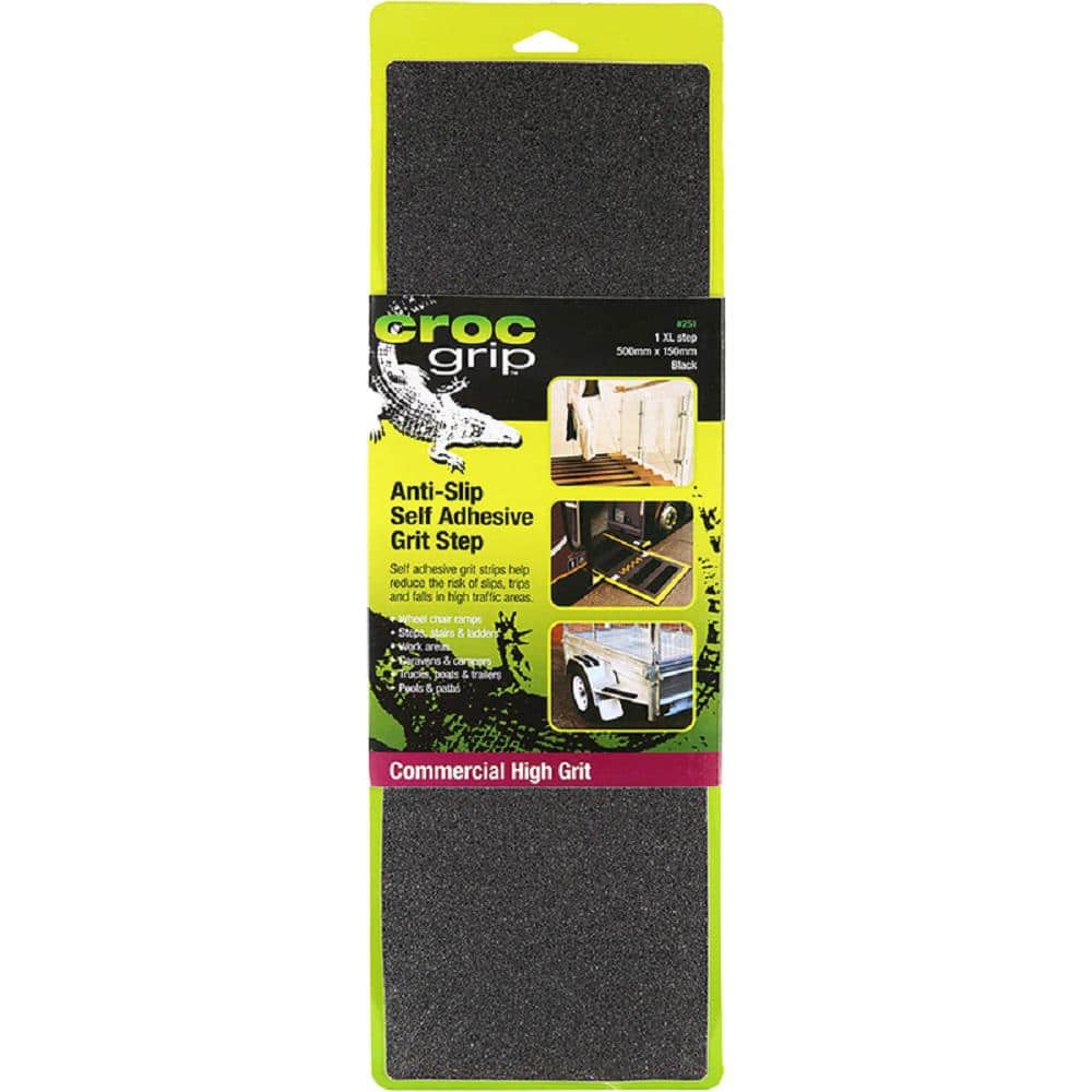 CROC Grip 500 mm x 150 mm X-Large Anti-Slip Self Adhesive Grit Step ...