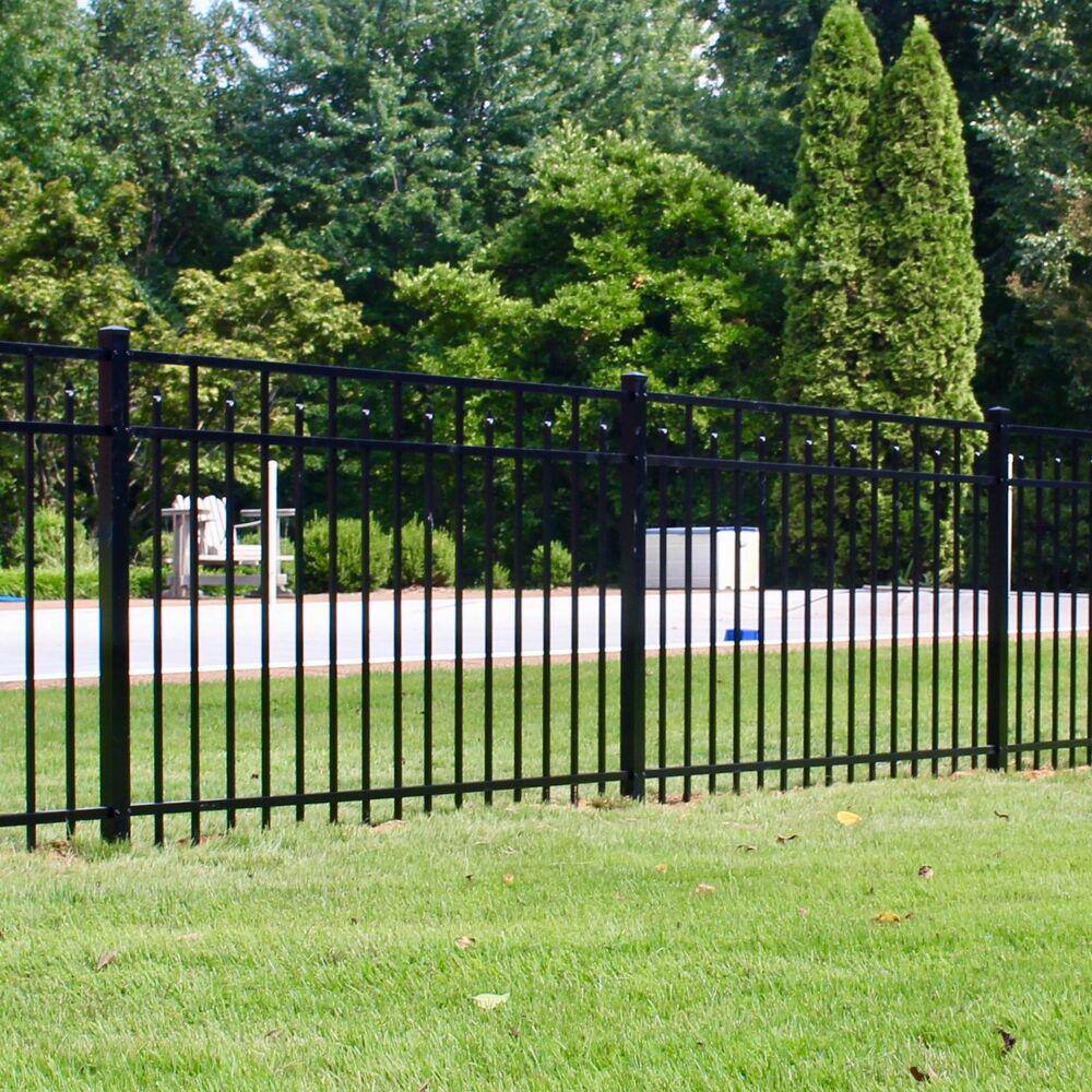 Black Aluminum Pre-Assembled Fence Panel - 4 ft. H x Philippines | Ubuy