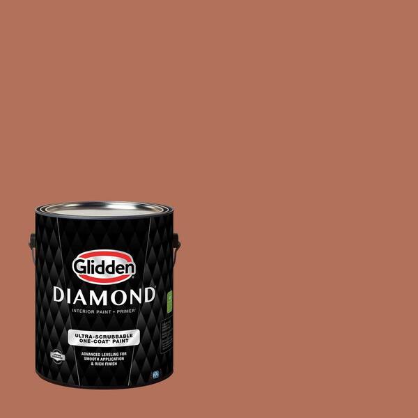 Glidden Diamond 1 gal. PPG1067-5 Copper Beech Ultra-Flat Interior Paint ...