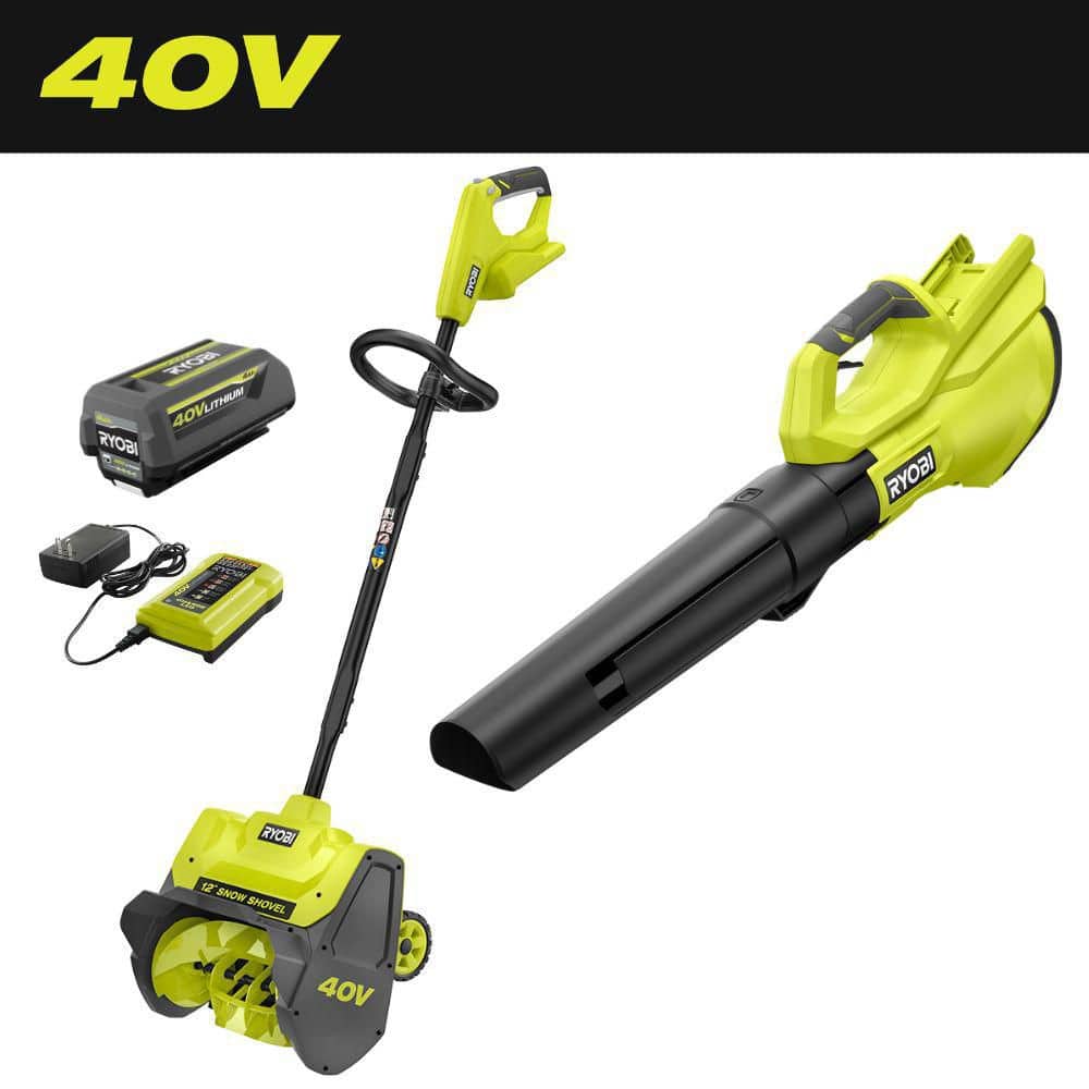 Reviews for RYOBI 40V 12 in. Single-Stage Cordless Electric Snow Shovel ...