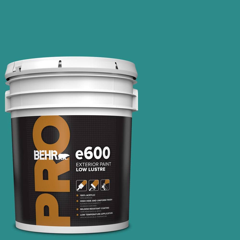 BEHR PRO 5 gal. #HDC-FL13-12 Taos Turquoise Low Luster Exterior Paint ...