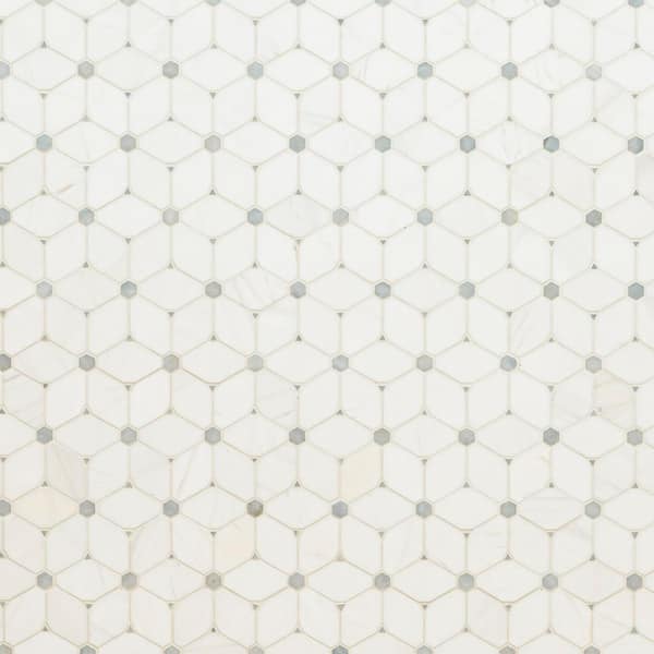 Near Me MSI Athena Gold Geometrica 12 In. X 12 In. Honed Marble Mesh ...