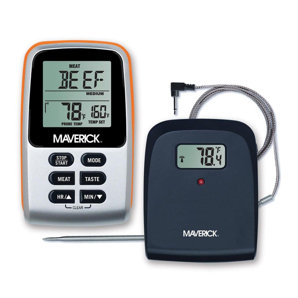Maverick Silver/Black Wireless Remote Cooking Thermometer BB-44 - The ...