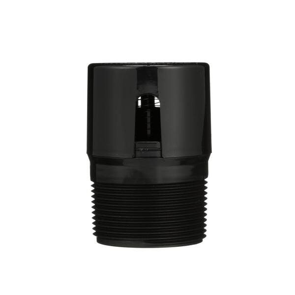 Oatey 1-1/2 in. NPT Black ABS In-Line Air Admittance Vent 390122 - The ...