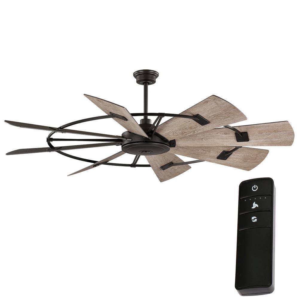 Home Decorators Collection Corinth 72 in. Indoor Matte Black Ceiling ...