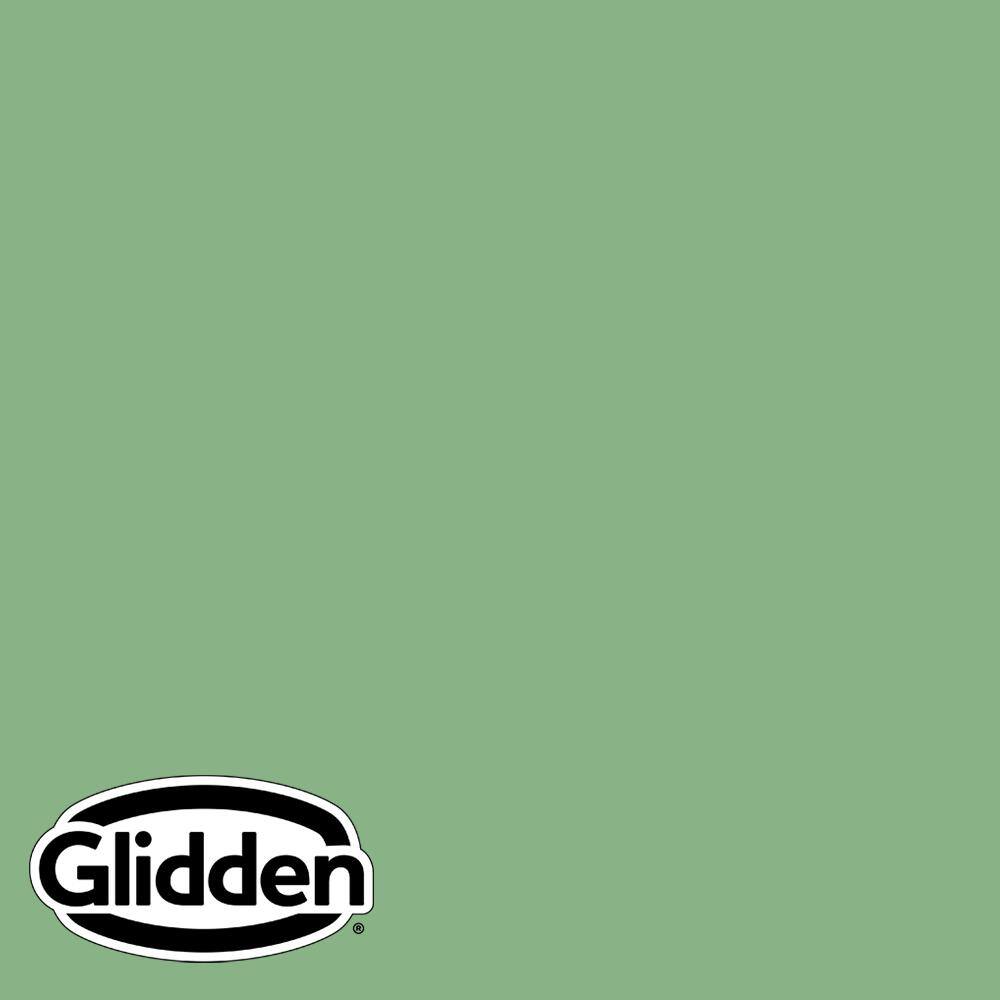 Glidden Premium 1 gal. PPG1131-5 Chatty Cricket Satin Exterior Latex ...