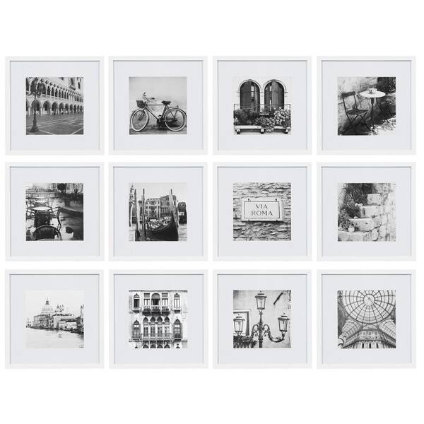 White Collage Picture Frames