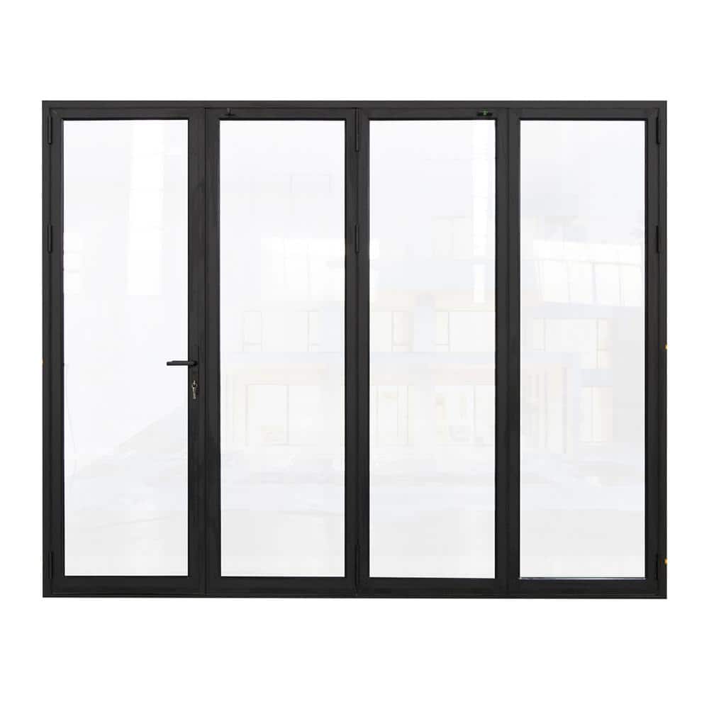 ATVIO Matte Black 1-Left 3-Right Out-Swing Thermal Break Aluminum ...