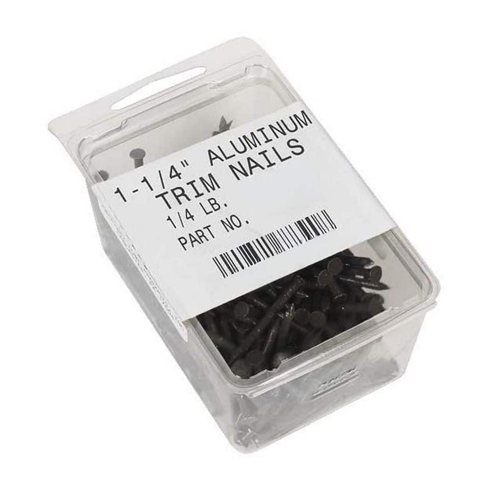 Amerimax Home Products 1.25 in. Black Aluminum Trim Nails (1/4 lb Pack ...