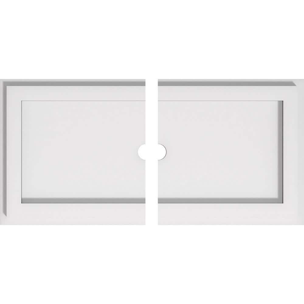 Ekena Millwork 1 in. x 18 in. x 9 in PVC Medallion Moulding CMP18X9RE2 ...