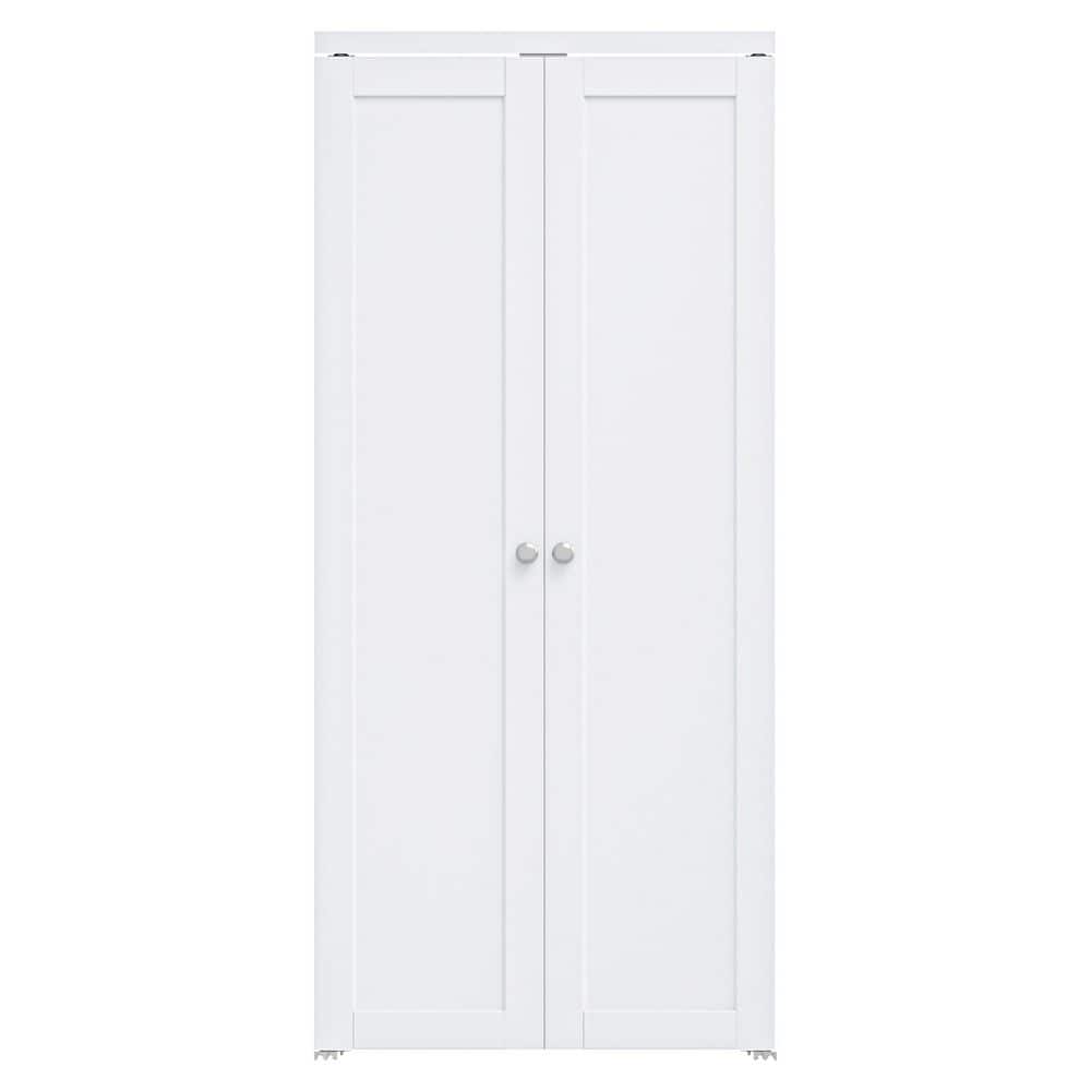 ARK DESIGN 36 in. x 80 in. Solid Core Composite MDF Bi-fold Door Plus ...