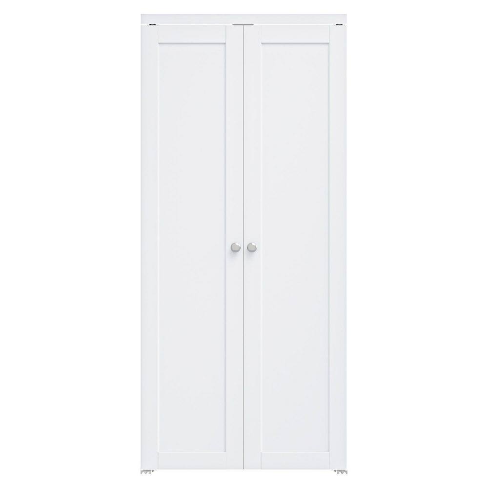 ARK DESIGN 36 in.x 80 in. Solid Core Composite MDF Bi-fold Door Plus ...