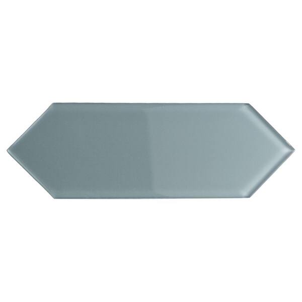 Giorbello Slate 3 in. x 9 in. Hexagon Glass Subway Tile Sample G1112 ...