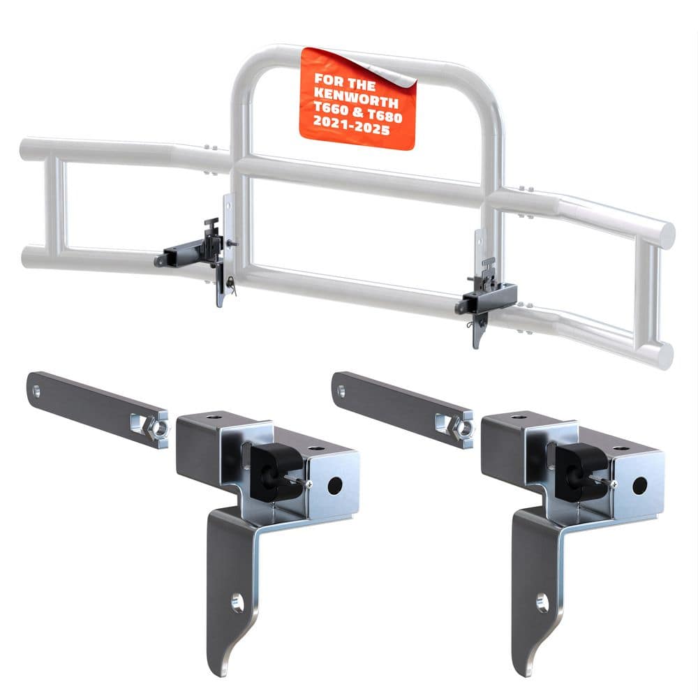 Mockins Folding Front Bumper Guard Brackets for Kenworth T660/T680 2021-2025 MA-107 - The Home Depot
