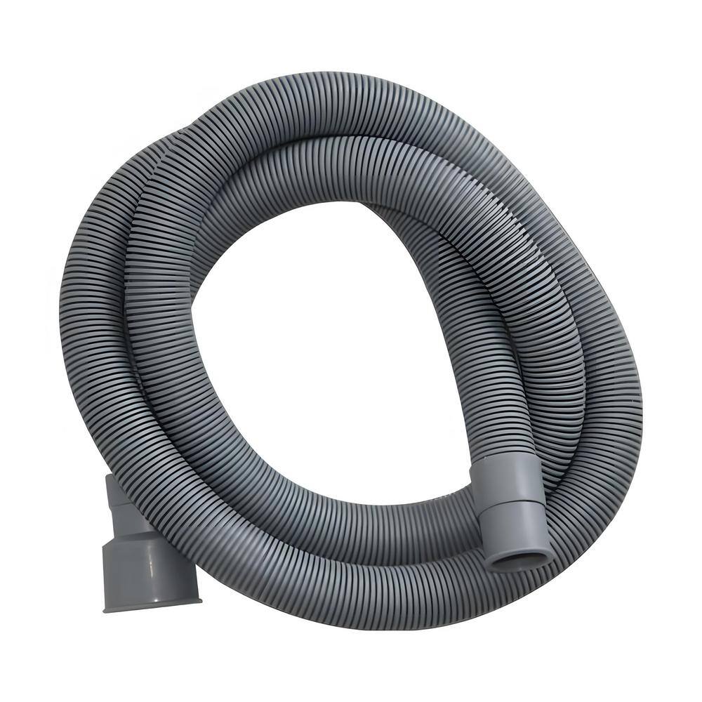 Wellco 3/4 in. x 13 ft. Grey Universal Corrugated Washing Machine Drain ...