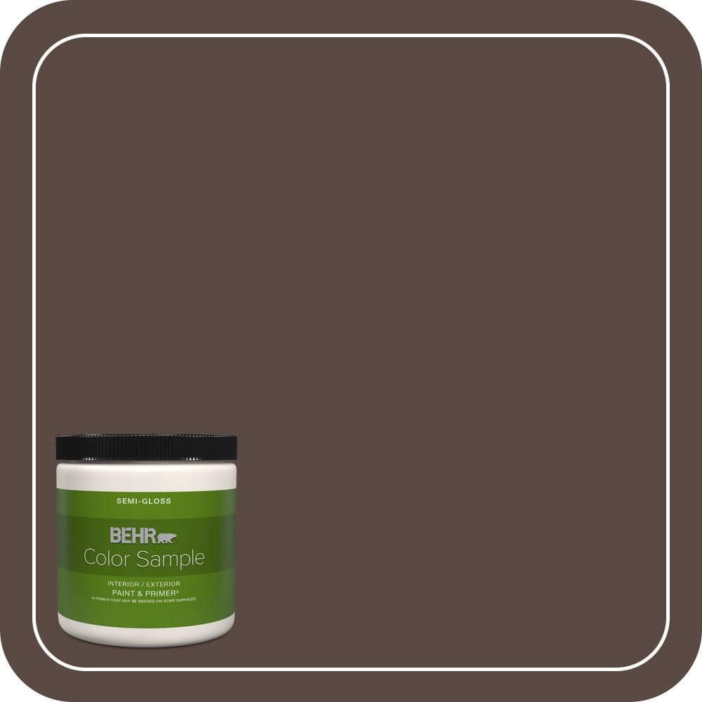 BEHR PREMIUM PLUS 8 oz. #S-G-790 Bear Rug Semi-Gloss Interior/Exterior ...