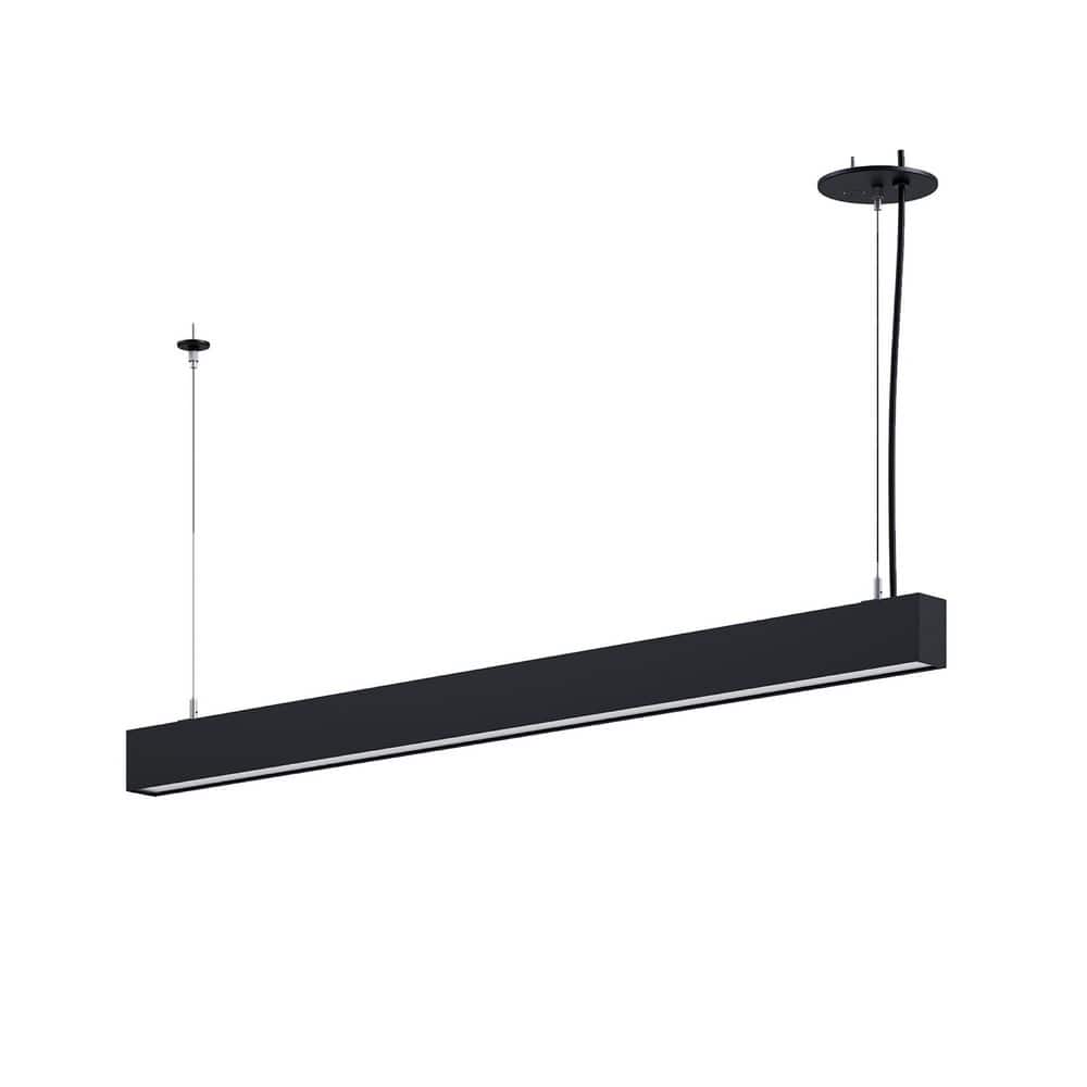 Metalux 4 ft. Integrated LED Black Up and Down Linear Glow Strip Light ...