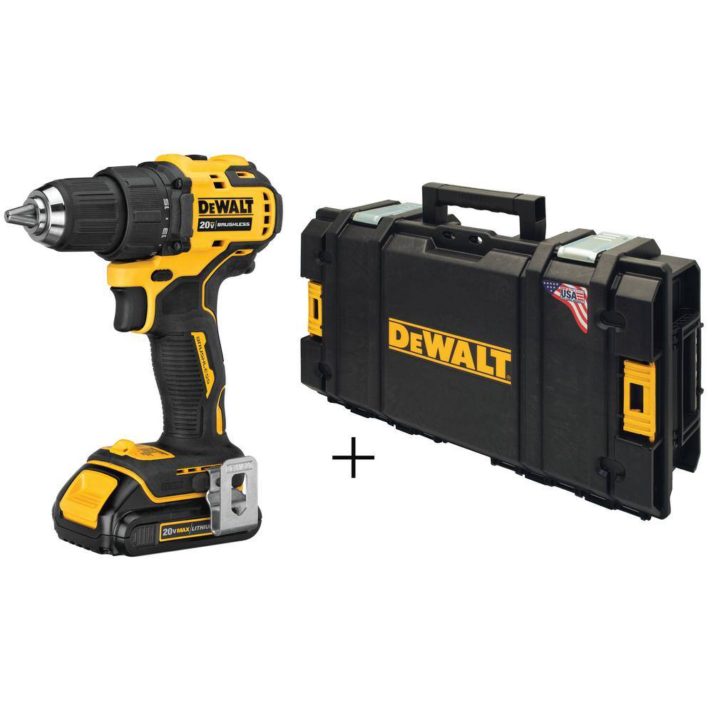 DEWALT ATOMIC 20V MAX* Hammer Drill, Cordless, Compact, 1/2-Inch, Tool ...
