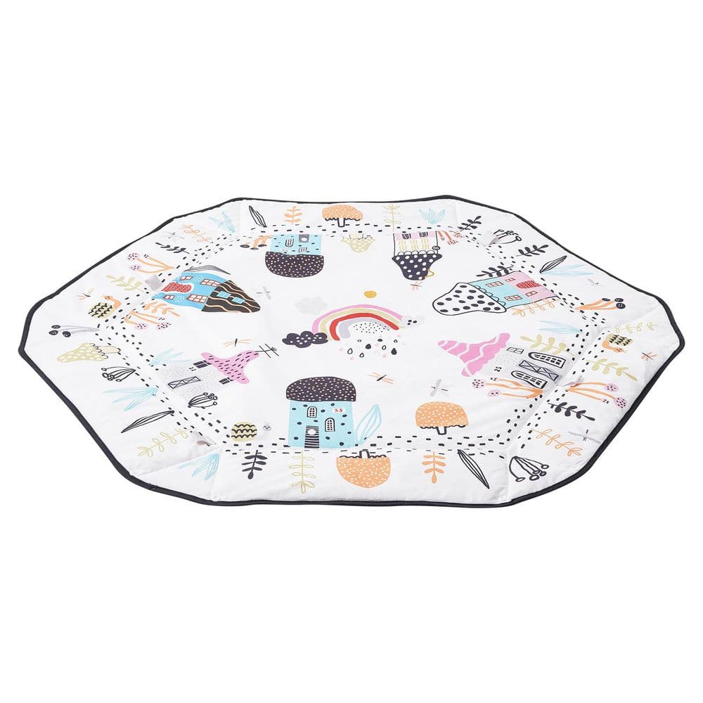 VEVOR Multi-Color Baby Play Gym Mat, Indoor 1 ft. x 1 ft. Tummy Time ...