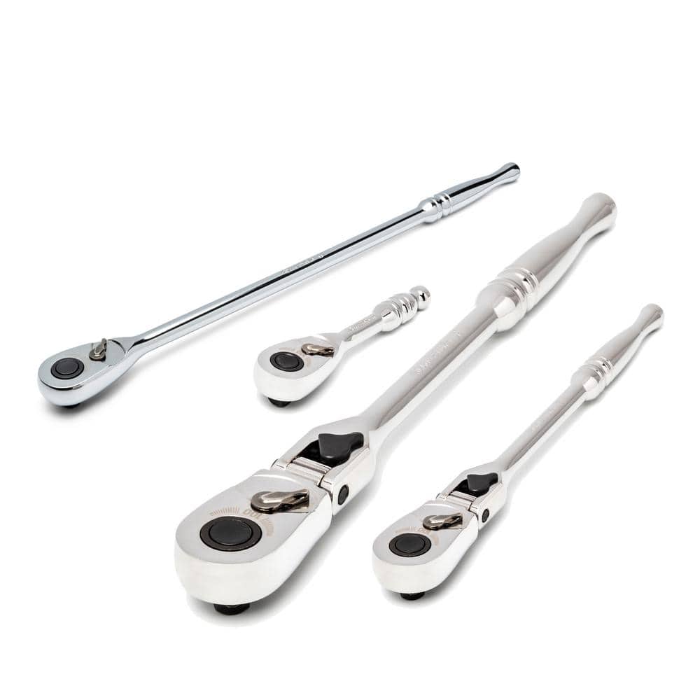 Husky 3/8 and 1/2 in. Drive Ratchet Set (4-Piece) - The Home Depot