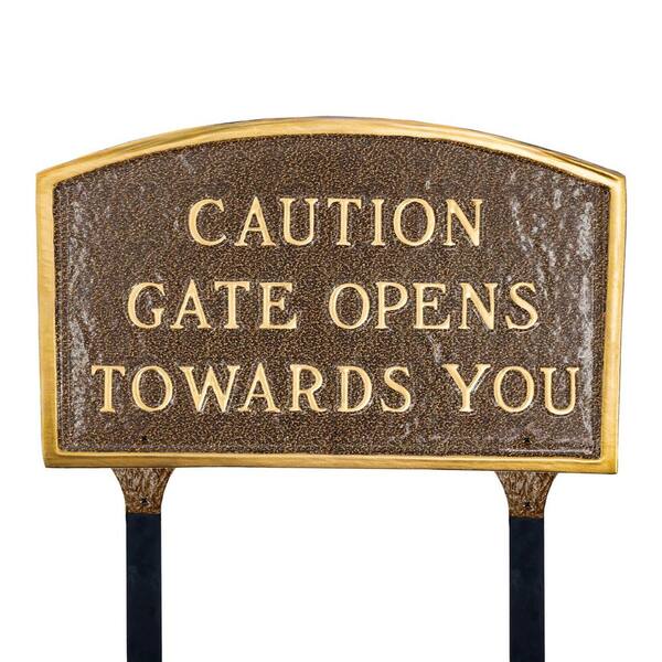 Montague Metal Products 13 in. x 21 in. Large Arch Caution Gate Opens ...