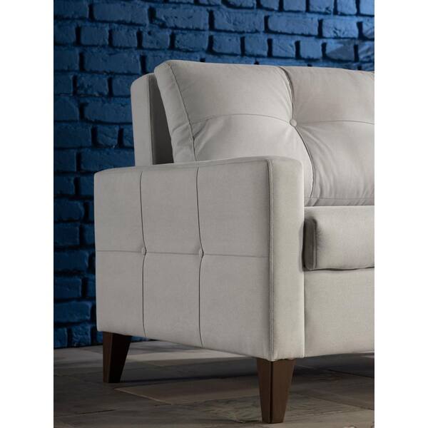 BELLONA Light Gray Chair and a Half with Storage and Performance Fabric 15 CAH 201900 01 0 The Home Depot