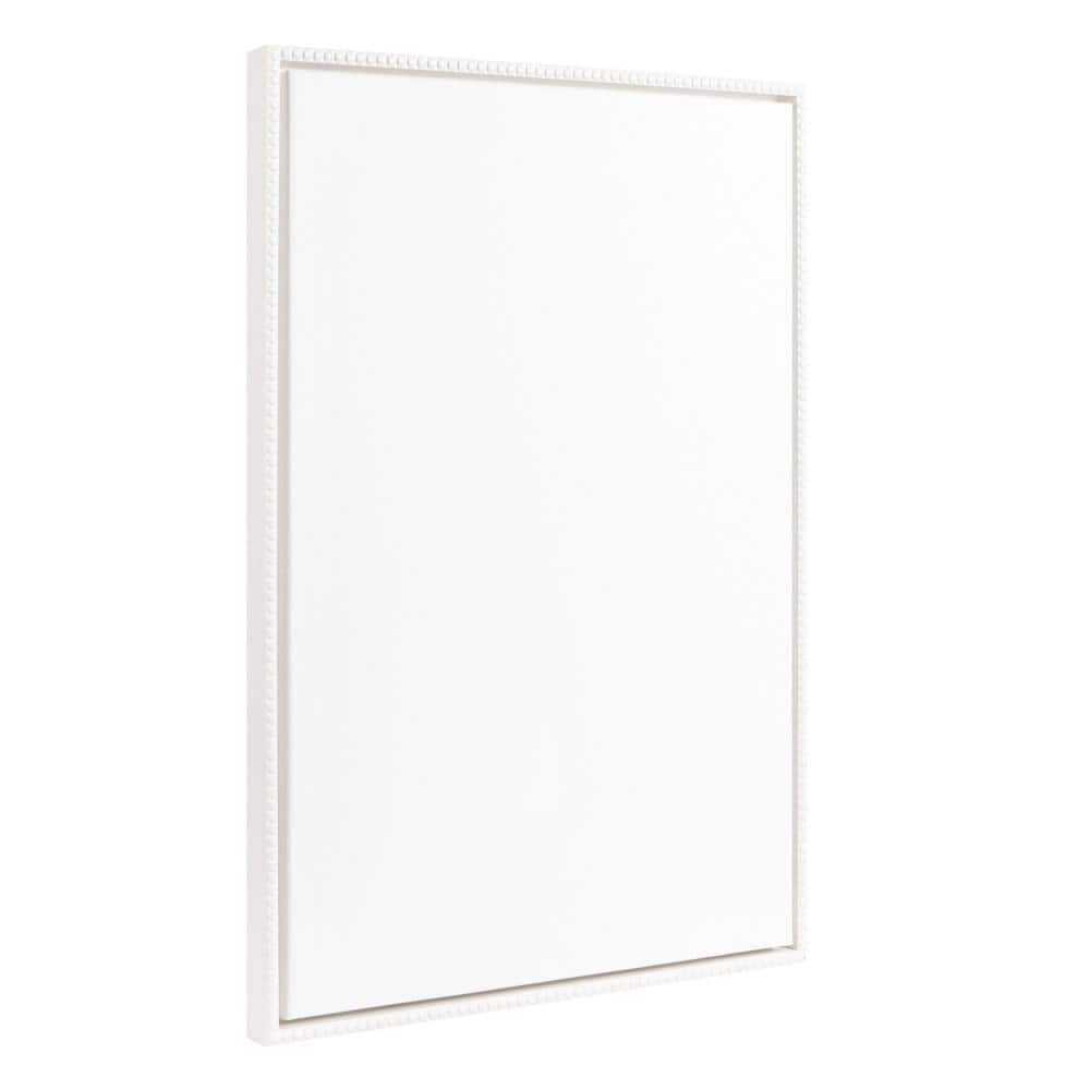 Kate and Laurel Blank Framed Canvas for DIY Wall Art 1-Piece White ...